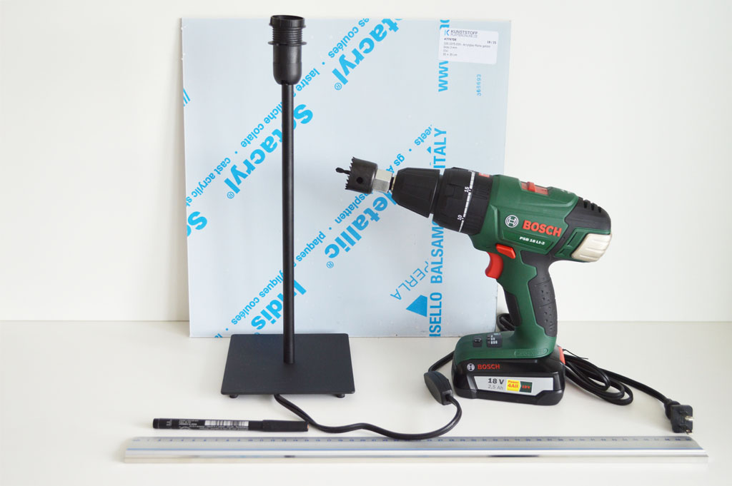 DIY Acrylic Table Lamp - DIY Plexiglas Lampe selber machen